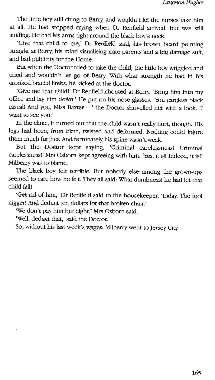 Literature: Berry by Langston Hughes