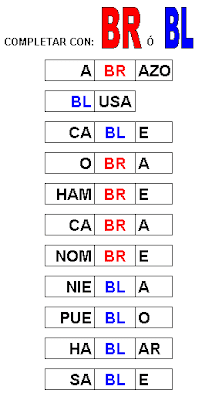 MAESTRO MARTIN: PALABRAS CON BR Y BL.
