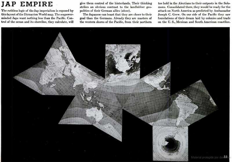 Arqueología del Futuro: 194X 1954 DYMAXION MAP [Buckminster Fuller]