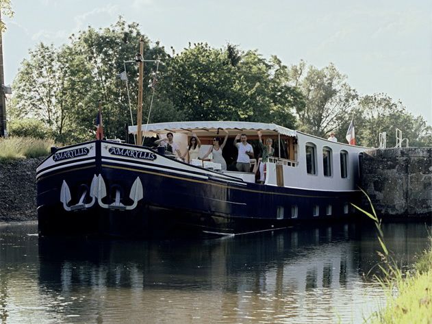 All About Hotel Barge Charters: French Barge AMARYLLIS Grand Cru Wine ...