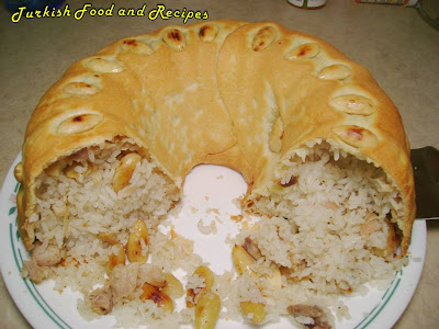 Turkish Food & Recipes: Drape Pilaf (Perde Pilavi)