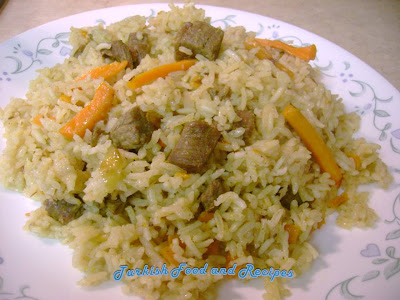 Turkish Food & Recipes: Uzbek Pilaf (Ozbek Pilavi)