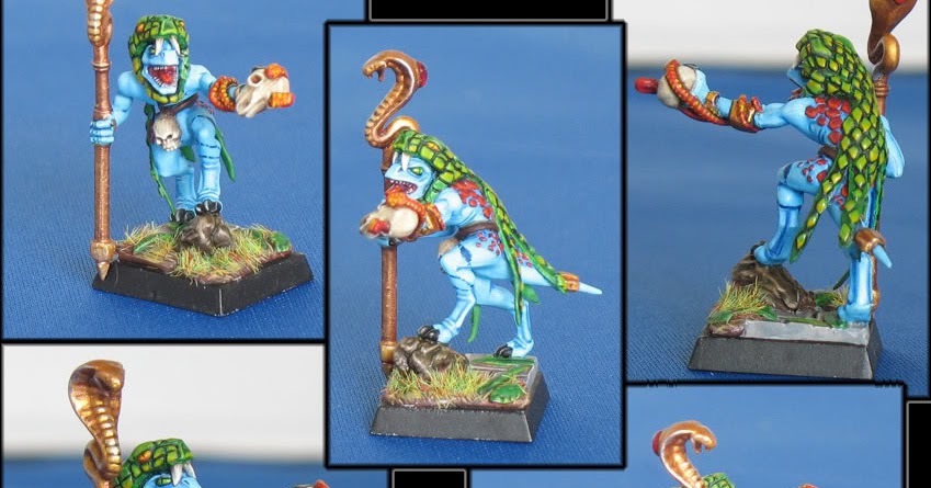 Warhammer Fantasy Miniatures Gallery: Converted Skink Priest