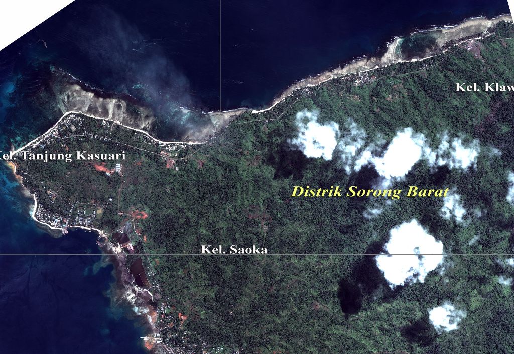 Izul Ikhlazul Blog: KOTA SORONG DARI SATELIT