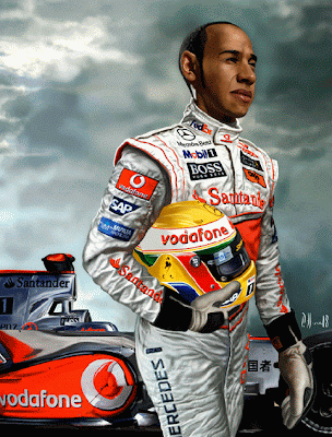 Caricatures & Illustrations: Lewis Hamilton