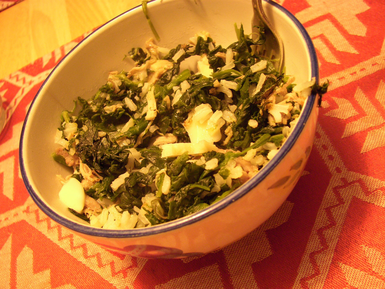 Yulinka Cooks: Rice and Spinach "Kasha"