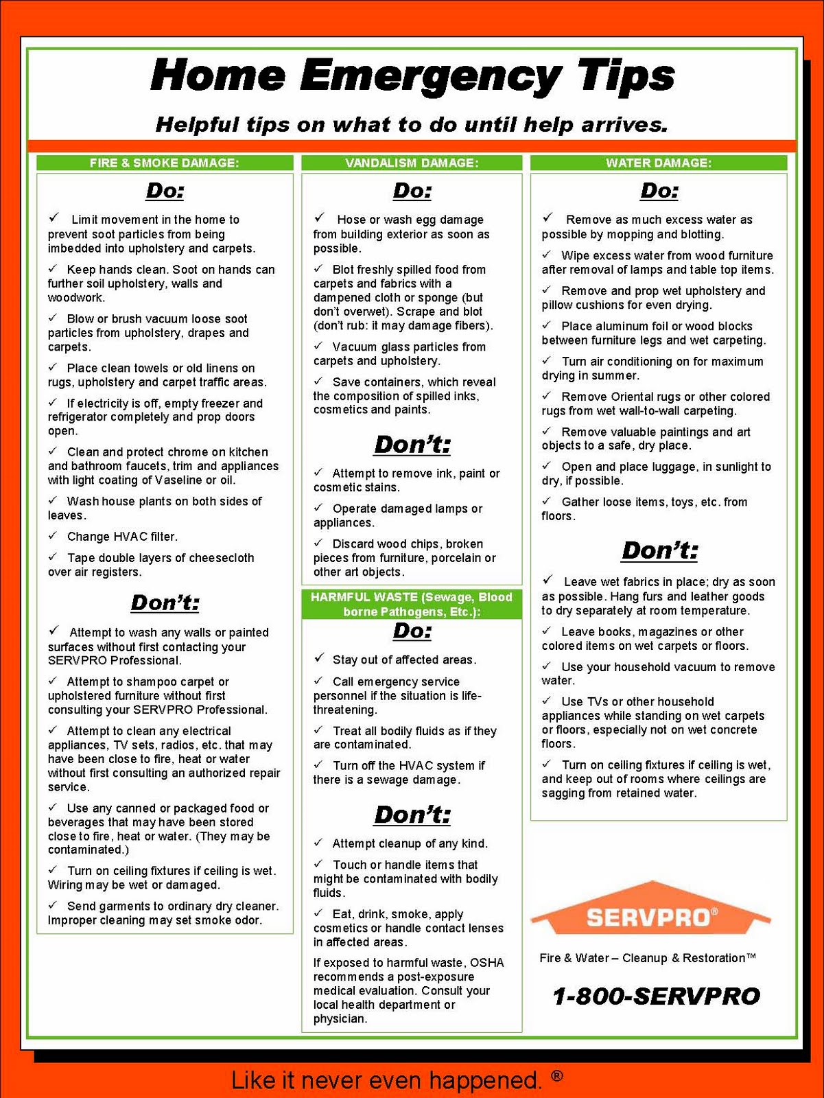 Servpro of Point Loma: Urgent, Urgent... Emergency!