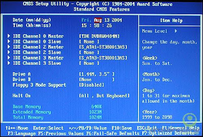 Dynamize: STEP 10: CONFIGURING THE BIOS