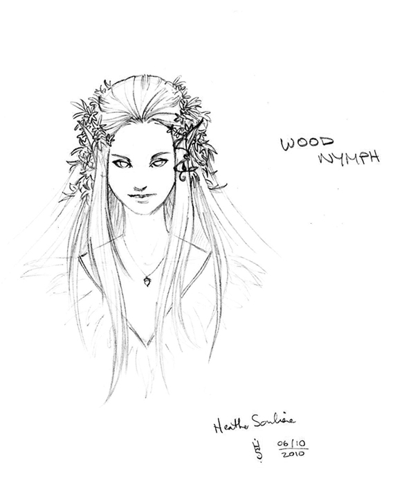 Wood Nymph Drawing