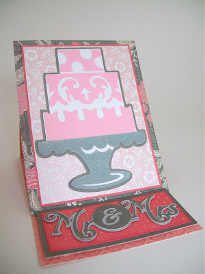 Obsessed with Scrapbooking: Cricut Demo for CHA - Tie the Knot Card