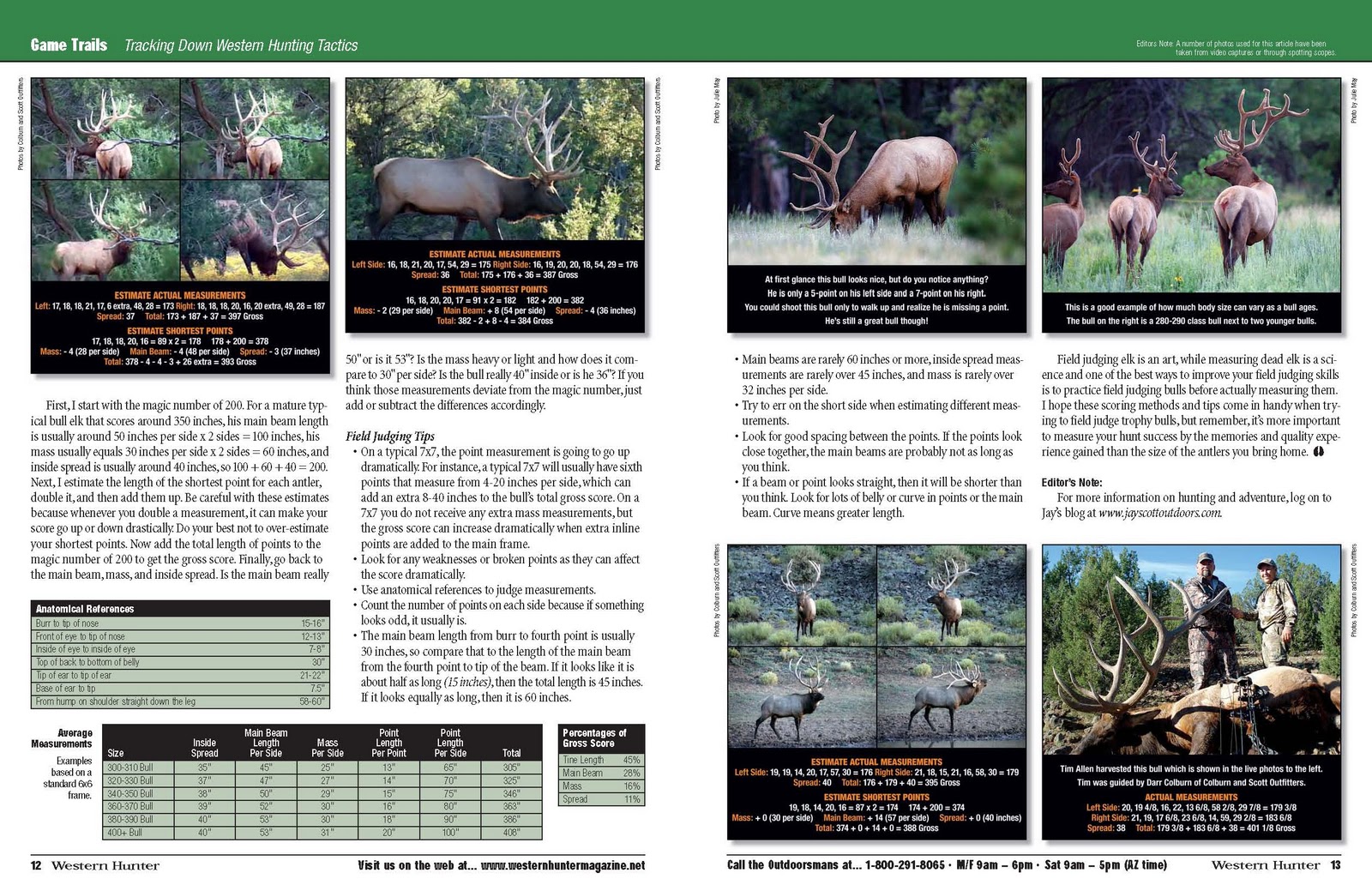 Jay Scott Outdoors: Field Judging Elk-Western Hunter Magazine