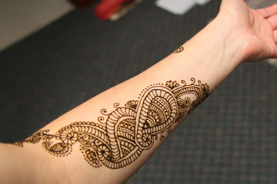 a journal: henna arm