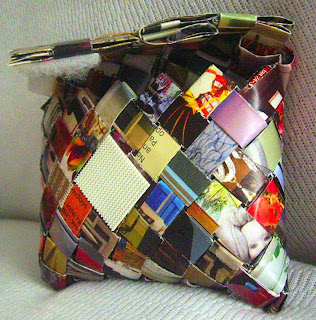 LILITH CREATIONS: COLLAGE - Recycled Paper Purse