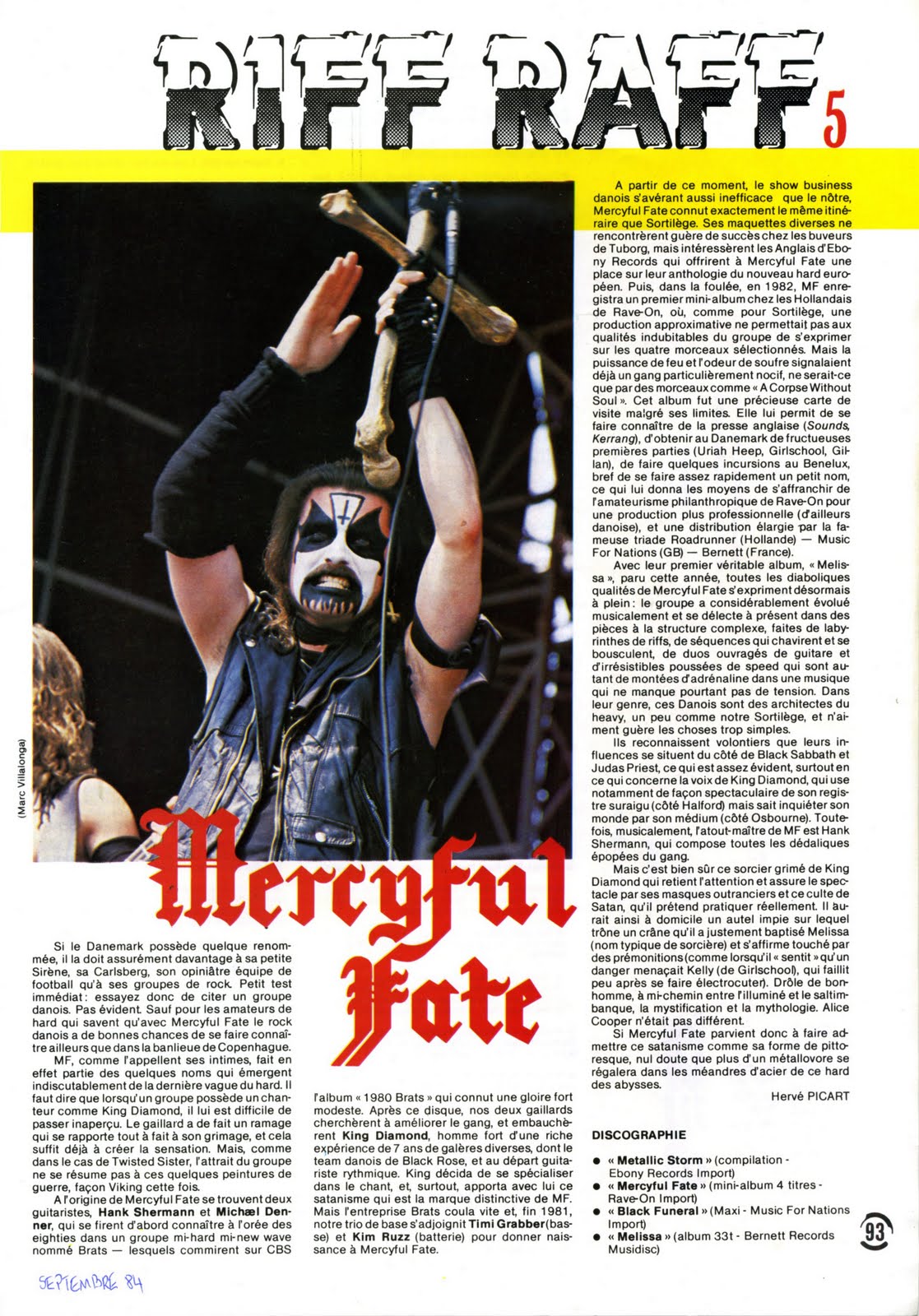 RIFF RAFF... A Tribute To Hervé Picart: RIFF RAFF #5 (Best, septembre 1984)