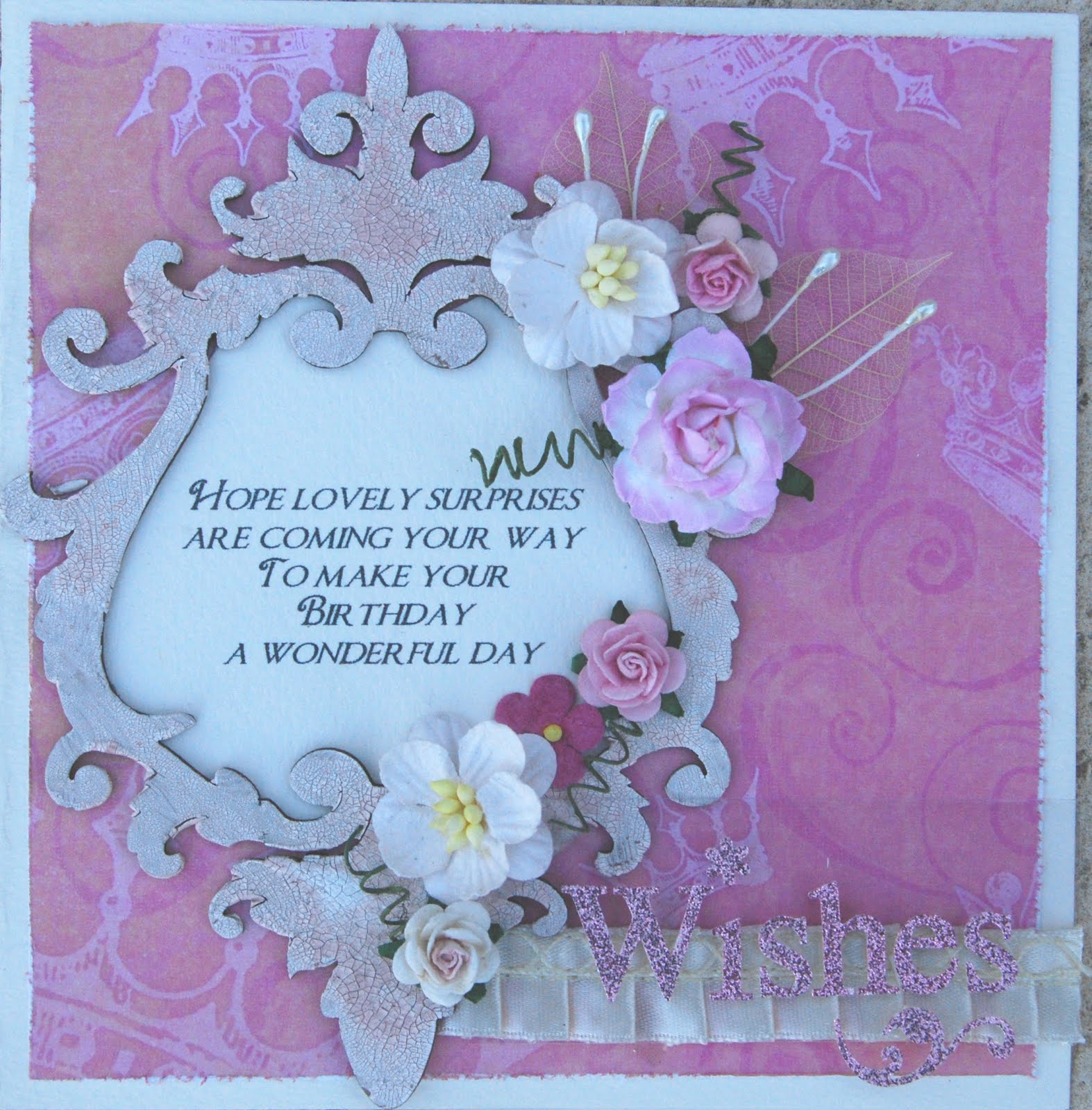 One Of Life's Little Moments...: Wishes Card