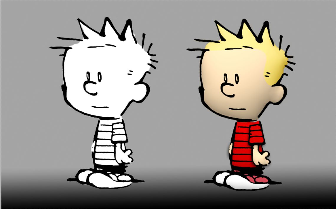 NNdustrie Media Tutorials: Create a 3d Calvin from Calvin & Hobbes