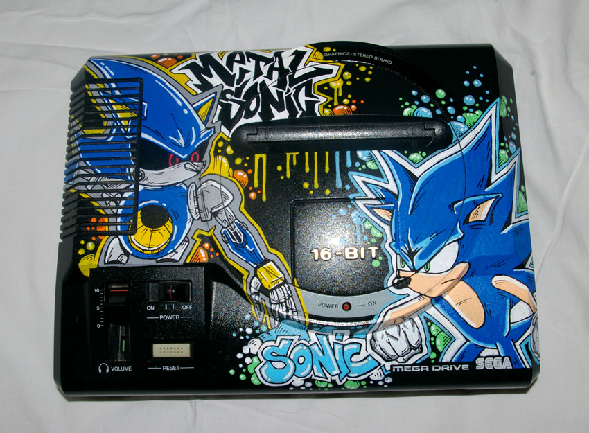 Custom MEGA DRIVE "SONIC & METAL SONIC" - Entertaining in My Home
