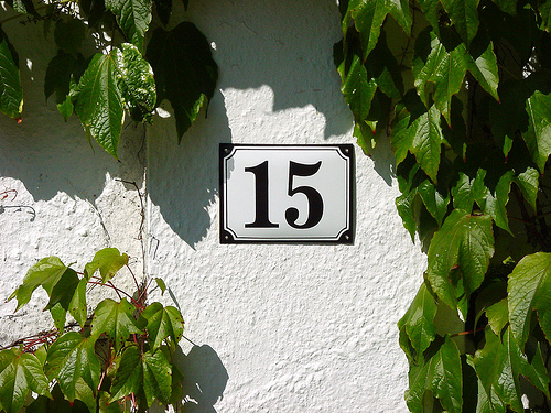 BOXWOOD TERRACE: A Giveaway: French Style House Numbers