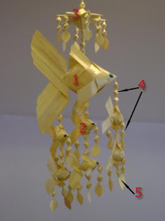 How to weave fish from reused paper or ribbon. part 2 - D . I . Y ...