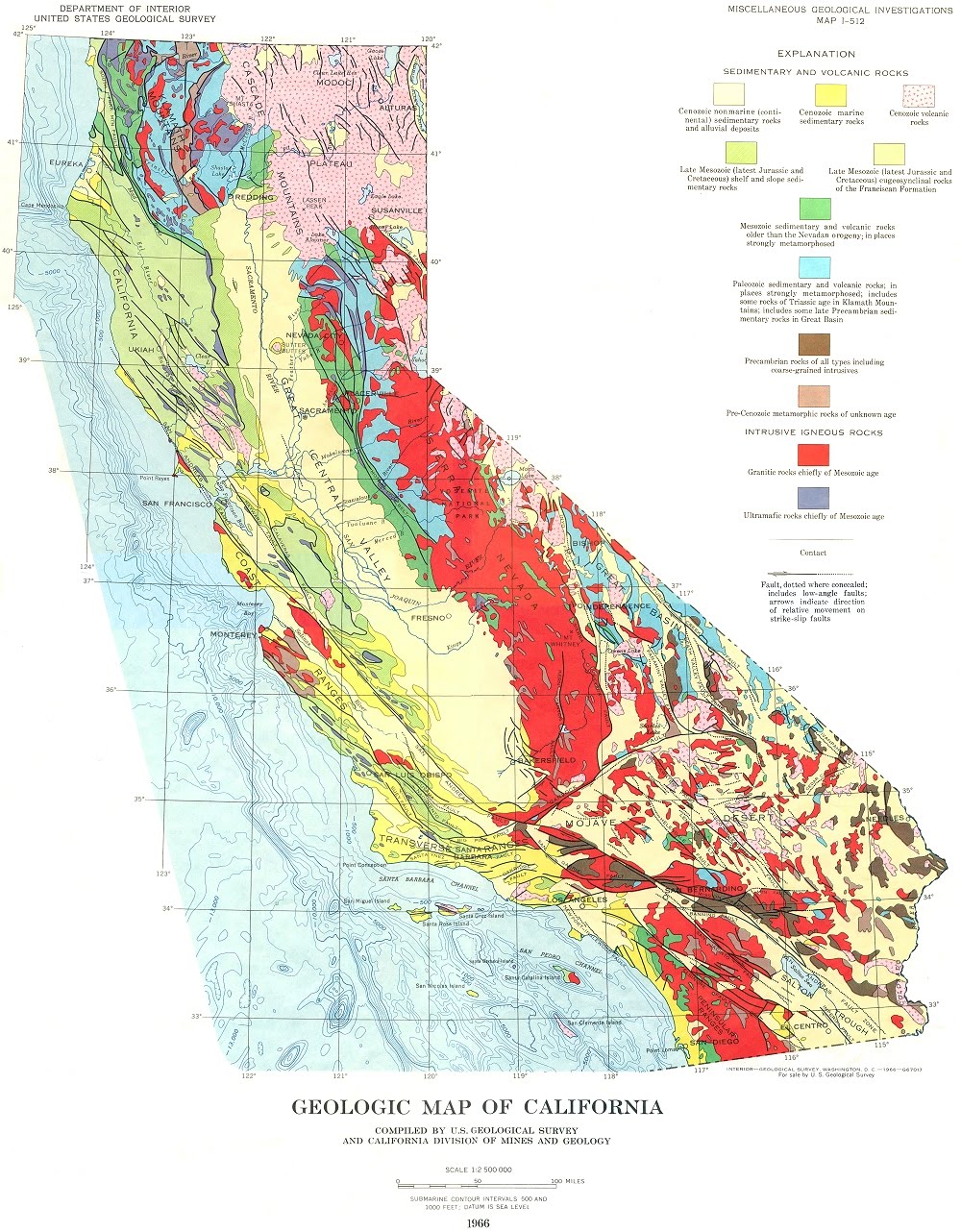 Geotripper: The Other California: Now this is a postcard for a Geologist!