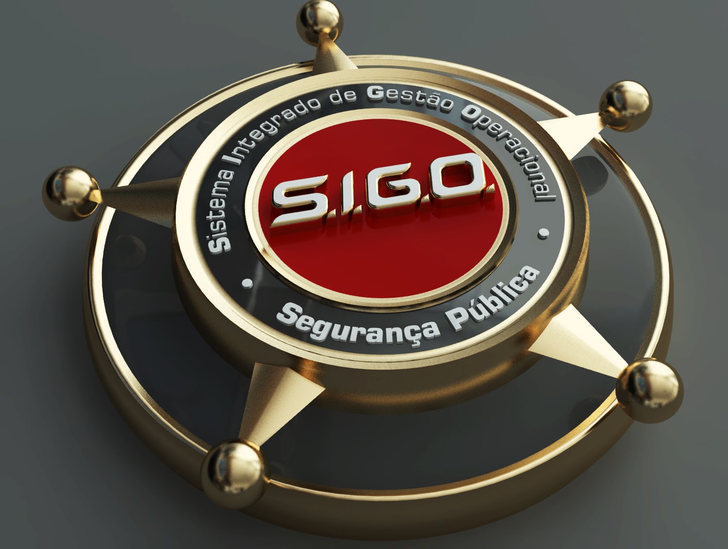 S.I.G.O - logo em 3D