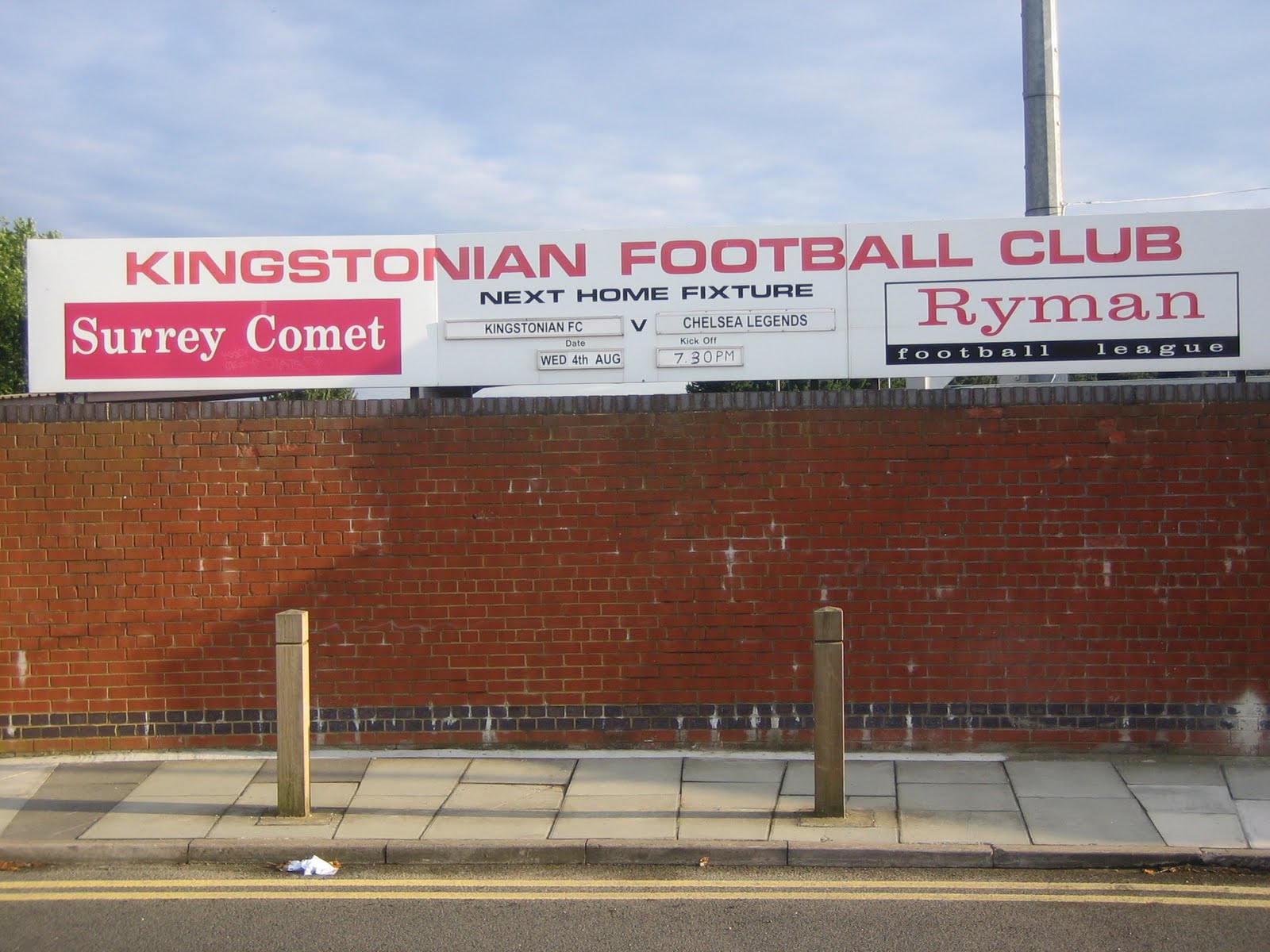 Football Grounds visited by Richard Bysouth: Kingstonian FC