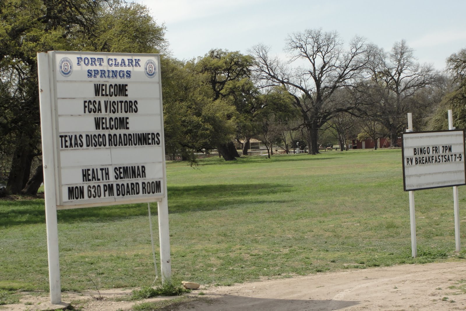 It's all I want to do RV Travels: NOON-Brackettville, TX-Fort Clark Springs