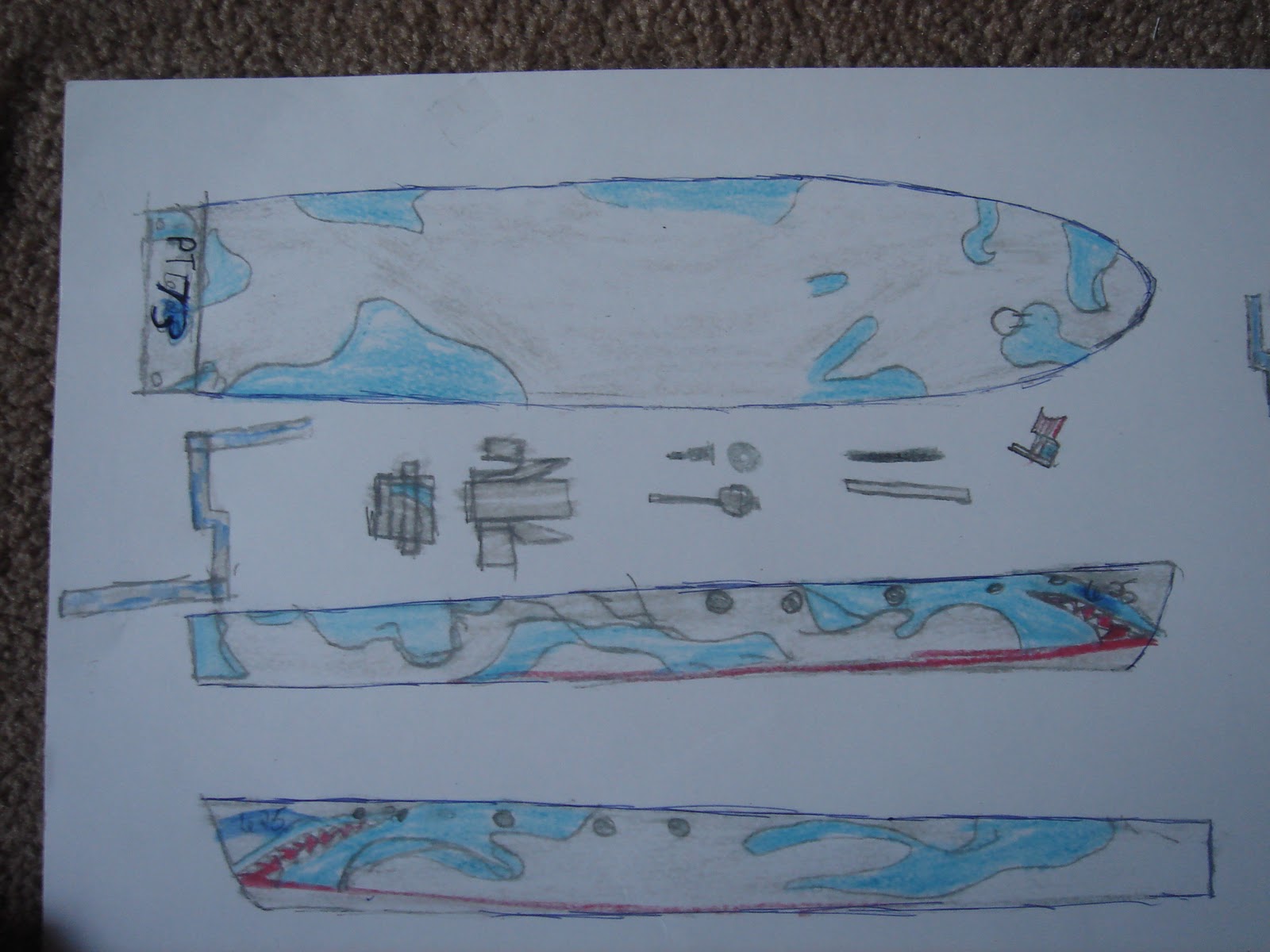 mikes paper models: my pt boat models