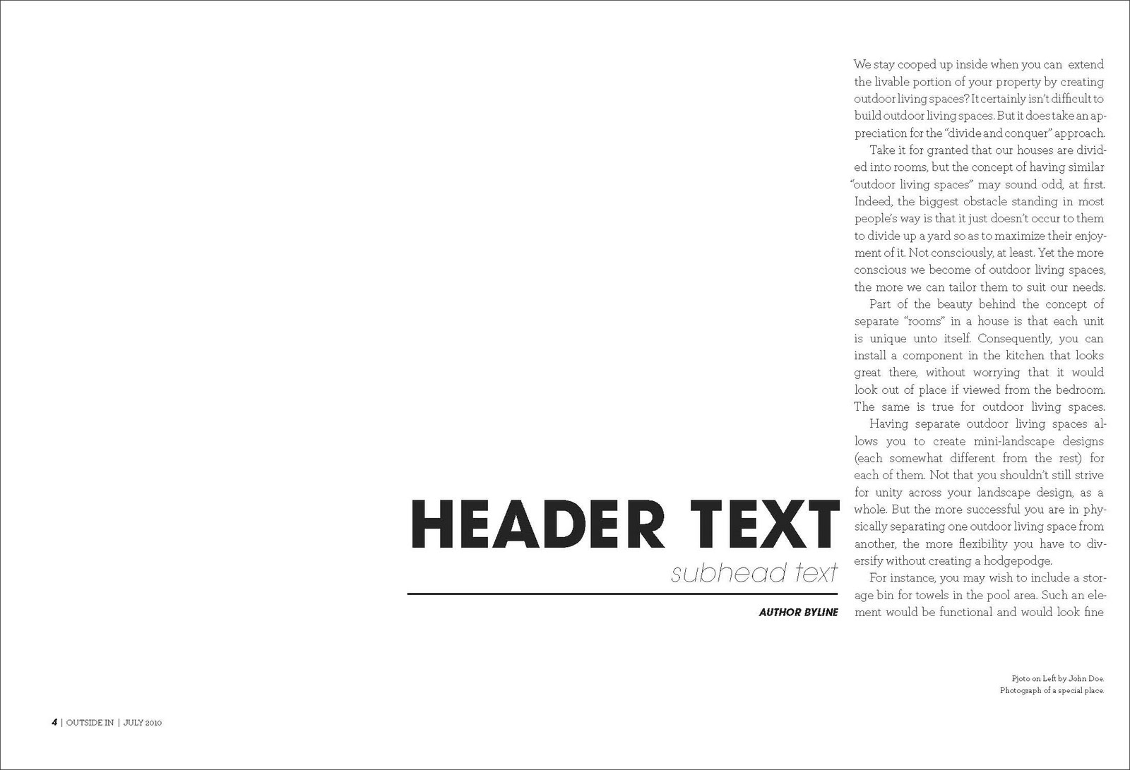 Editorial Design: Feature Layouts