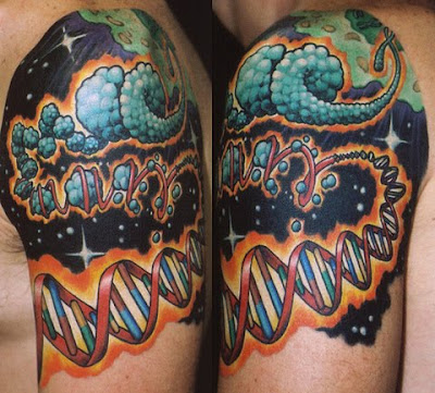 Japanese Tattoos: DNA Tattoo Design