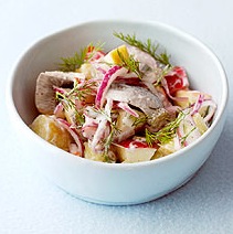 Traditional Cook Book: Mixed haring salad (Haringsla)