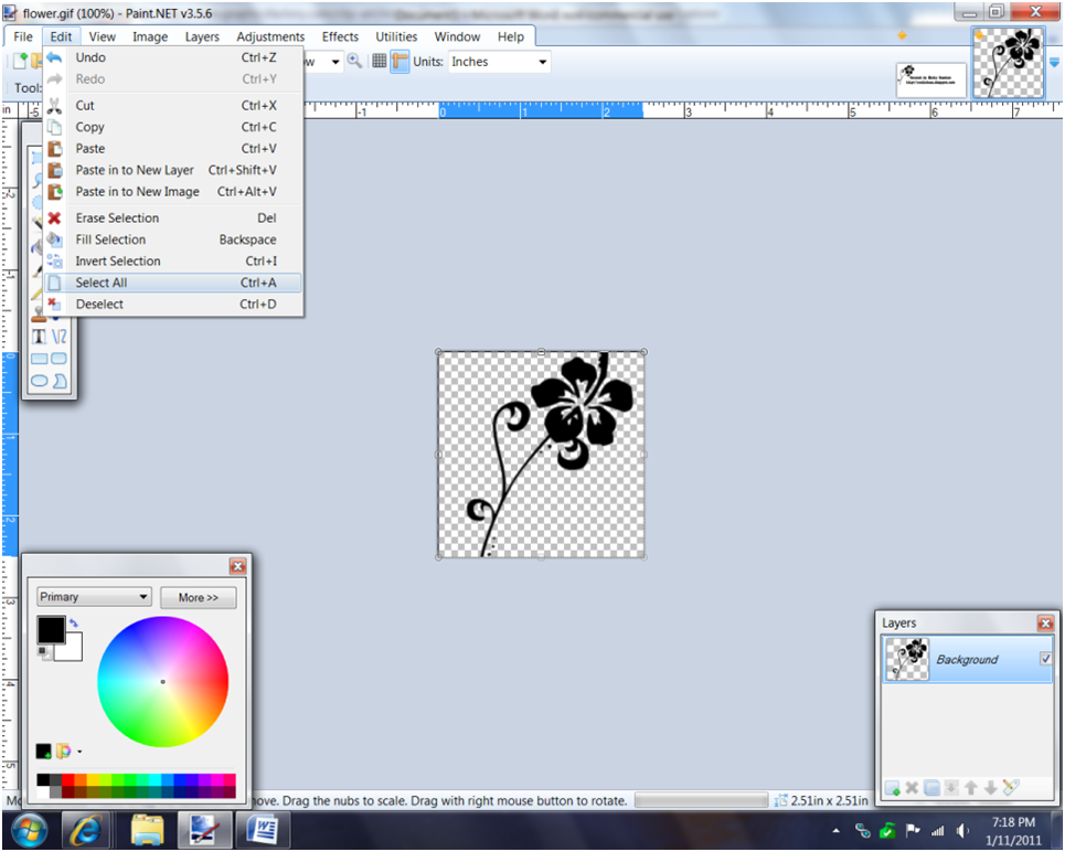 Dude Time Doodles Challenge: Creating / Placing a Watermark using Paint.net