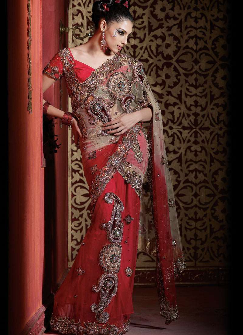Designer Saree | Bollywood Saree | Bridal Saree: Models posing in ...