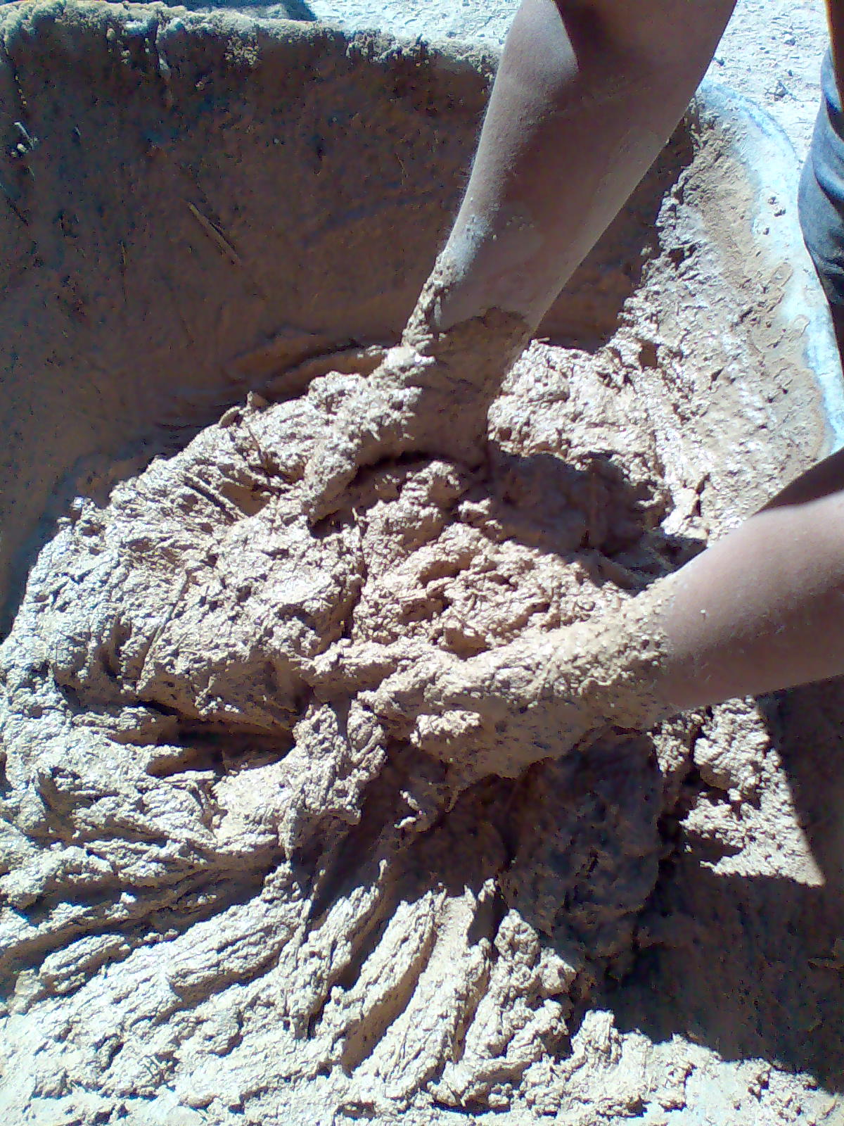 Aventuras en la Palma d´Ebre: HACIENDO ARGAMASA