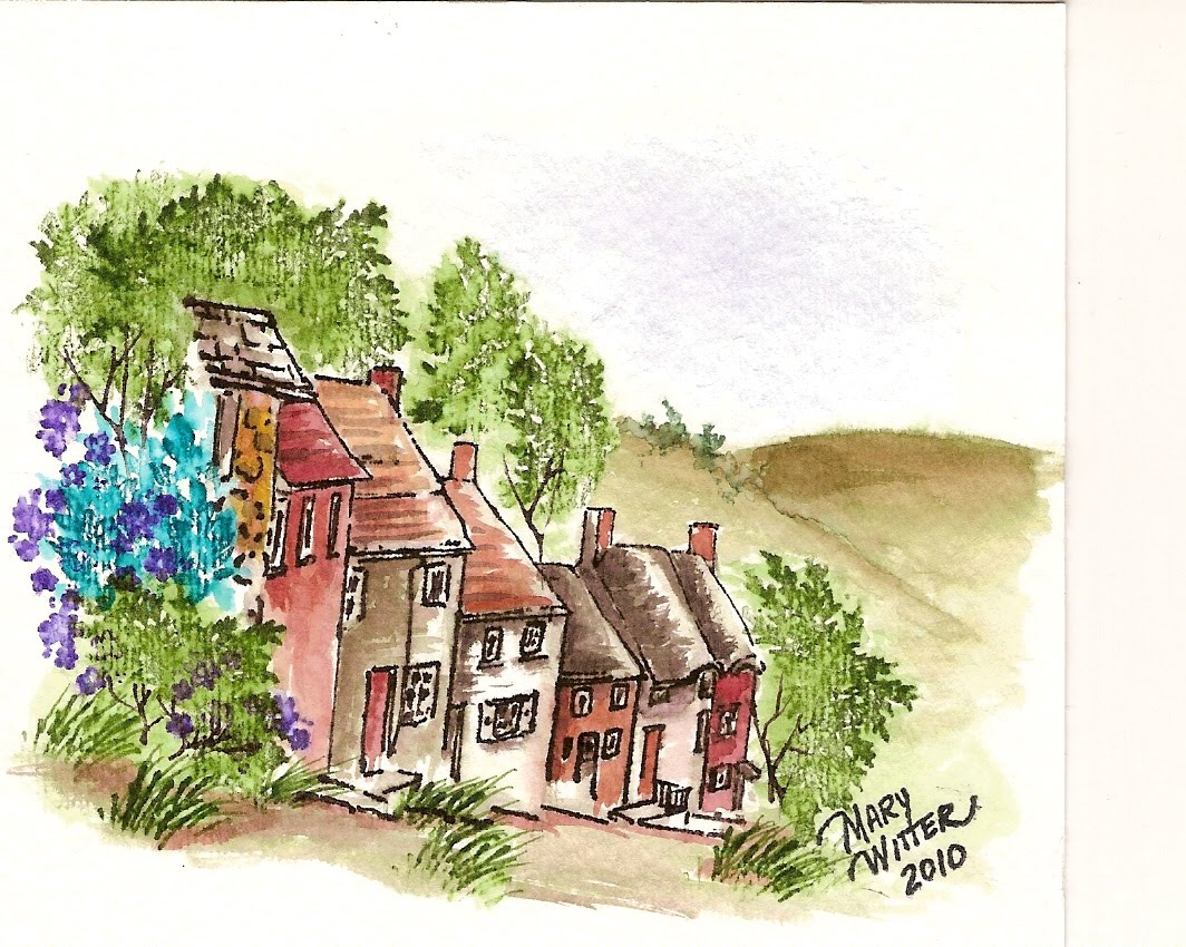 Mary's Impressions: English Countryside Watercolor