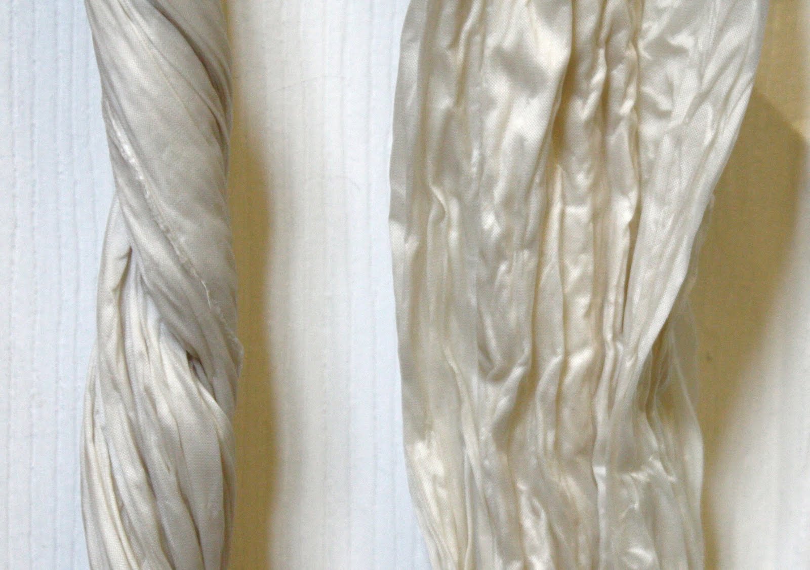 Stephanie Madesh: Beauty White Sand Crunchy Silk Taffeta