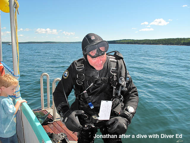 Jonathan Bird's Blue World: Blue World visits Diver Ed in Maine!