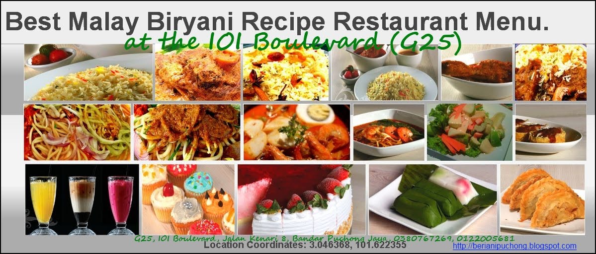 Restoran Melayu (Malay restaurant) Resepi JM Beriani Sedap Johor, di ...