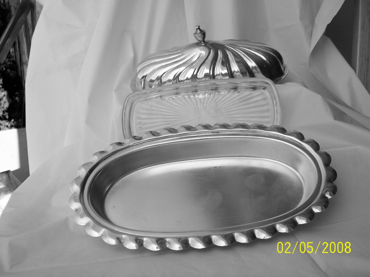 Sterling Silver Butter Dish: Silver plated Butter Dish and Silver ...