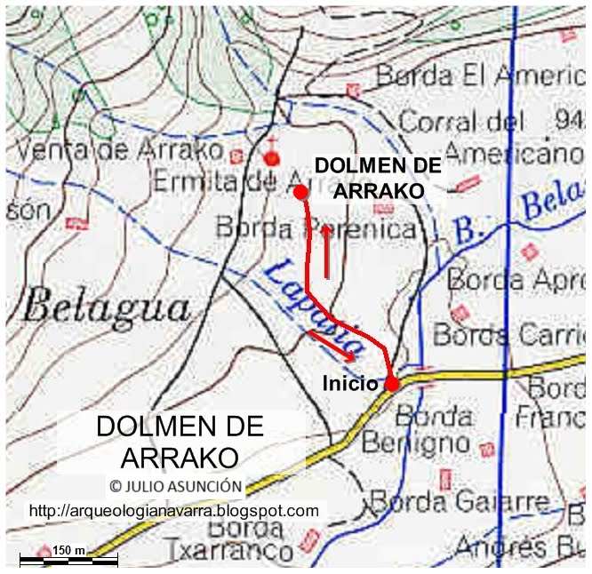Rutas arqueológicas por Navarra: DOLMEN DE ARRAKO (Valle de Belagua)