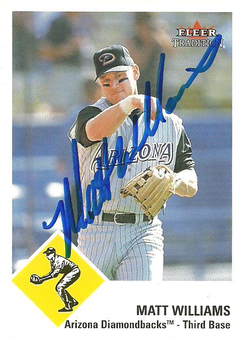 It's like having my own Card Shop: TTM Success: Matt Williams