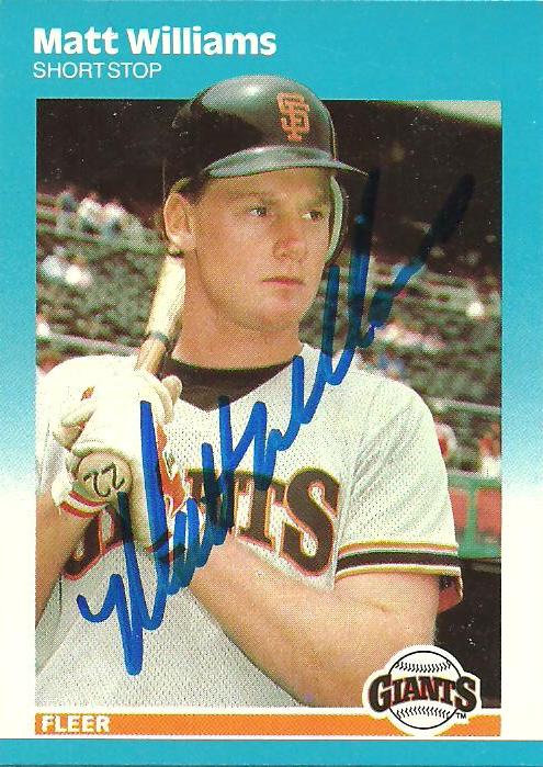 It's like having my own Card Shop: TTM Success: Matt Williams