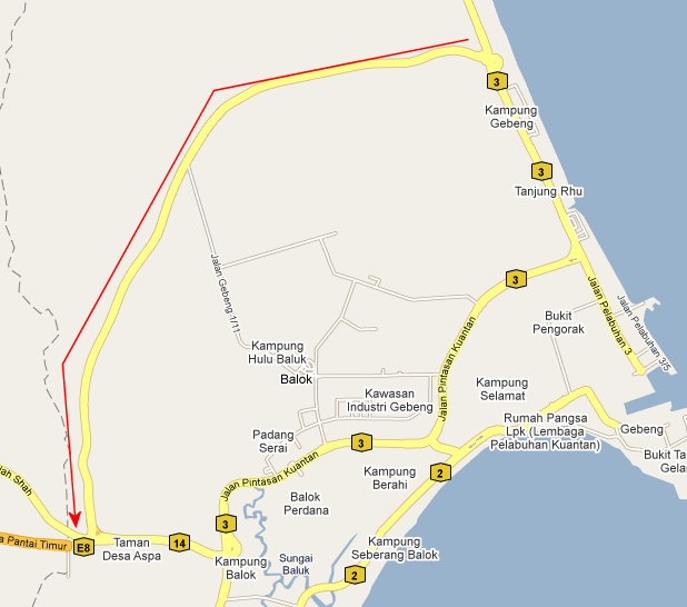 Driving from KL to Kuala Besut: Kuala Besut to KL