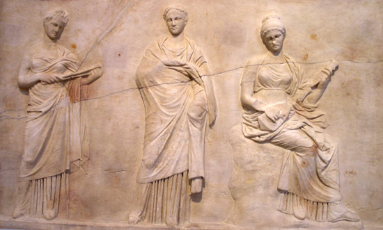 Las musas de la literatura: Las Musas de la antigua Grecia