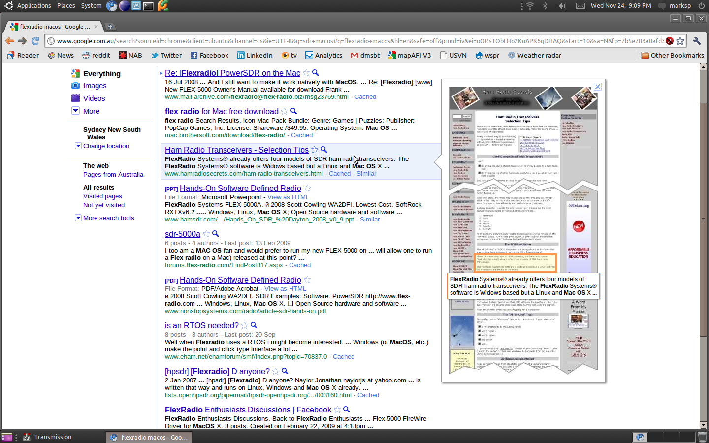 marxy's musing on technology: Google search results with page preview