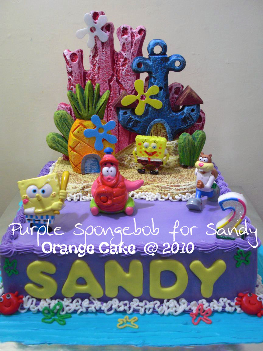 Orange Cake: Spongebob Birthday Cake for Sandy