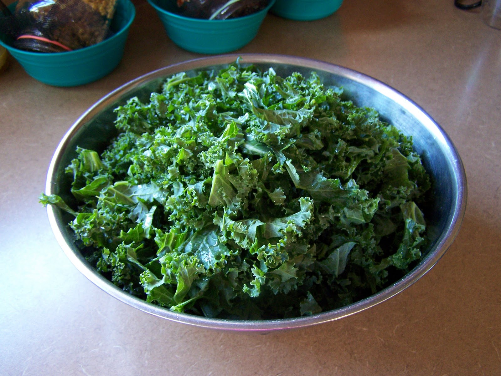 Making Raw Kale Salad