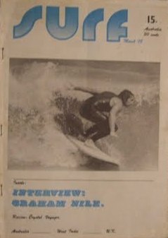 vintage surfboard collector UK: Graham Nile singlefin