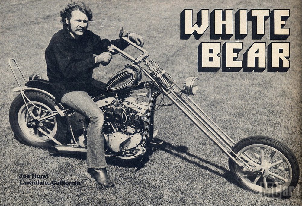 MC Art/Motorcycle Art: This Month's Header, Wowed by Joe Hurst's White Bear