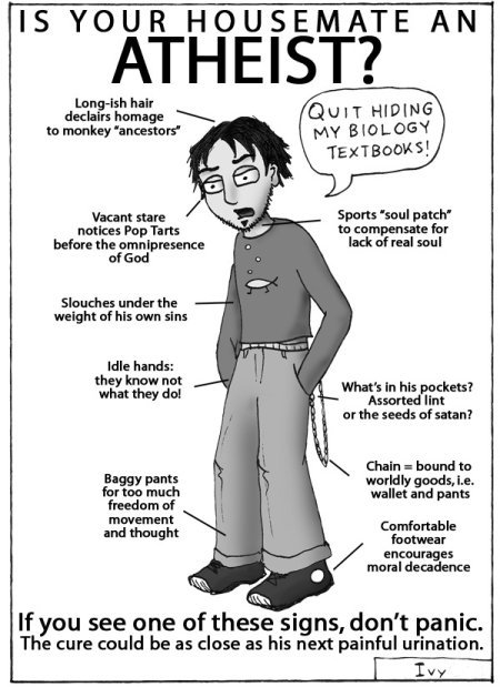 m a n d r o p p i n g s: know your atheists